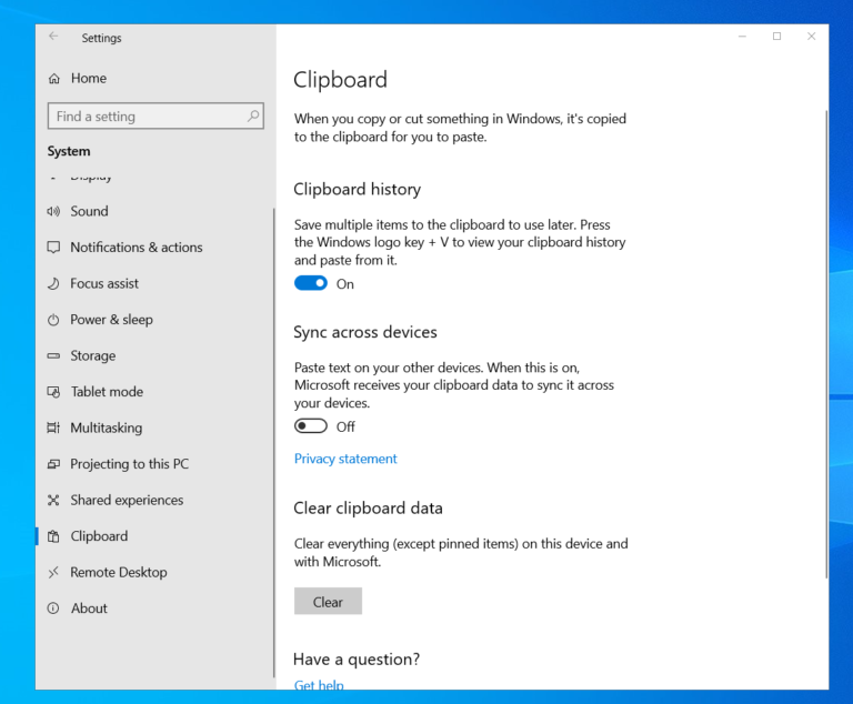 How to Activate Windows 10 Clipboard History
