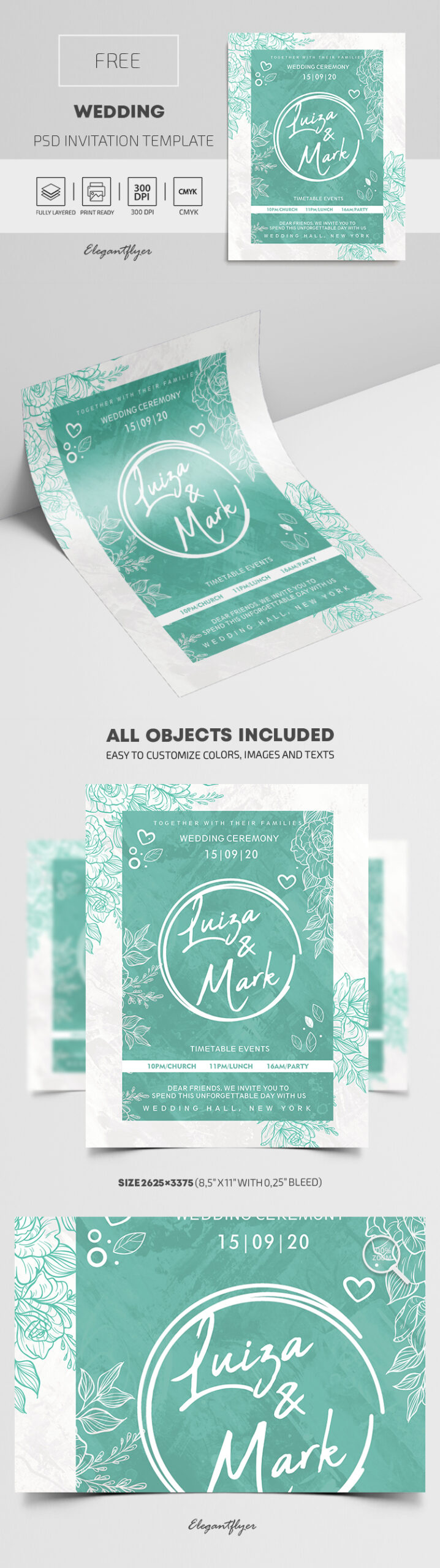35+ Best Free Invitation Photoshop Templates in 2025